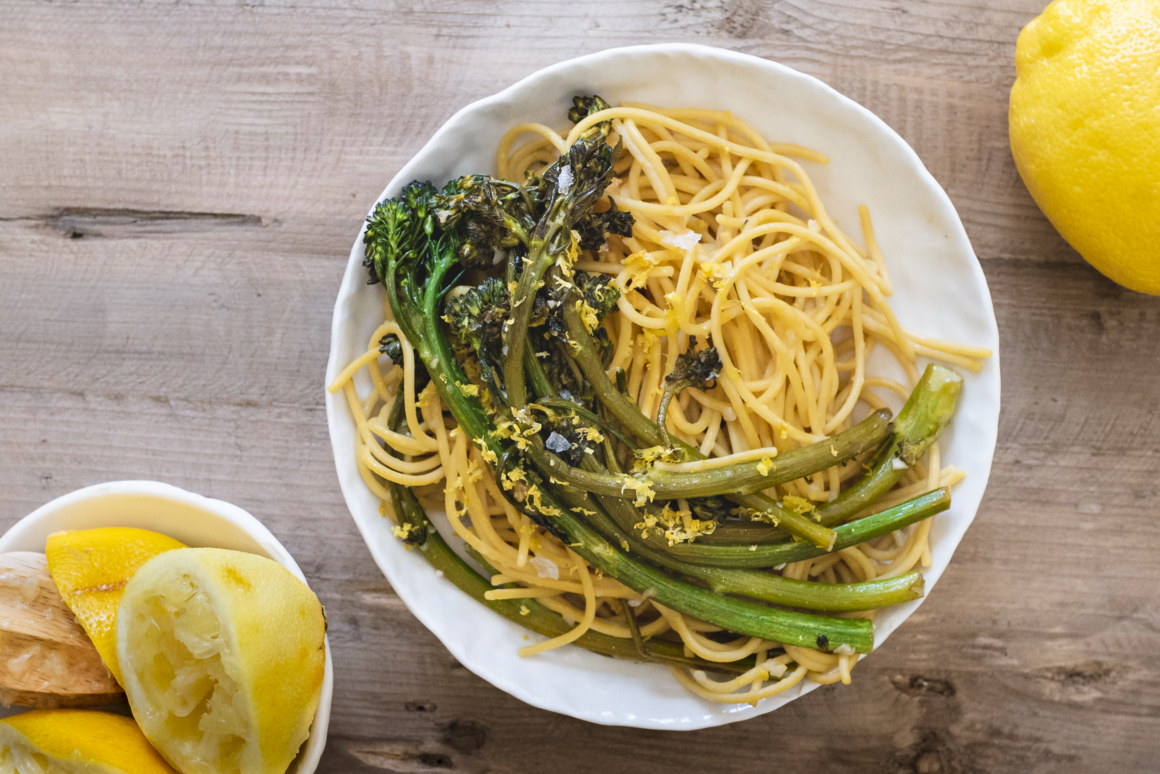Easy Lemon, Garlic & Broccolini Pasta Recipe | WanderEater